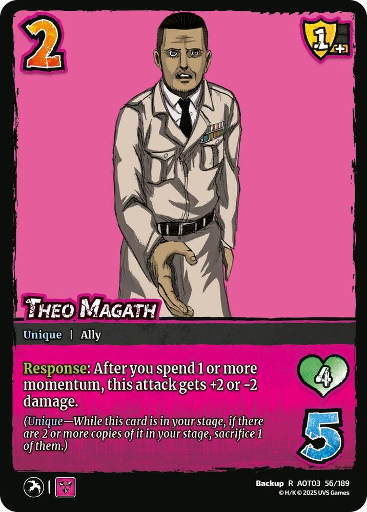 Theo Magath - Attack on Titan: Apocalypse - UniVersus - TCGplayer.com