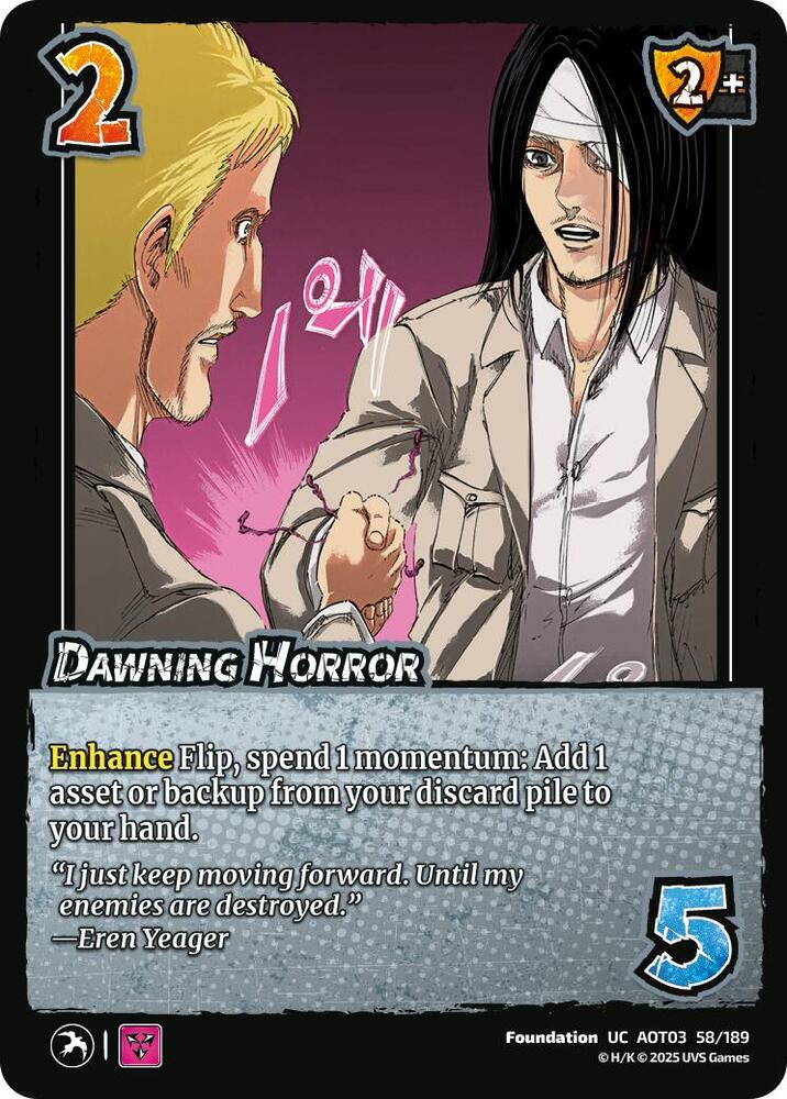 Dawning Horror - Attack on Titan: Apocalypse - UniVersus - TCGplayer.com
