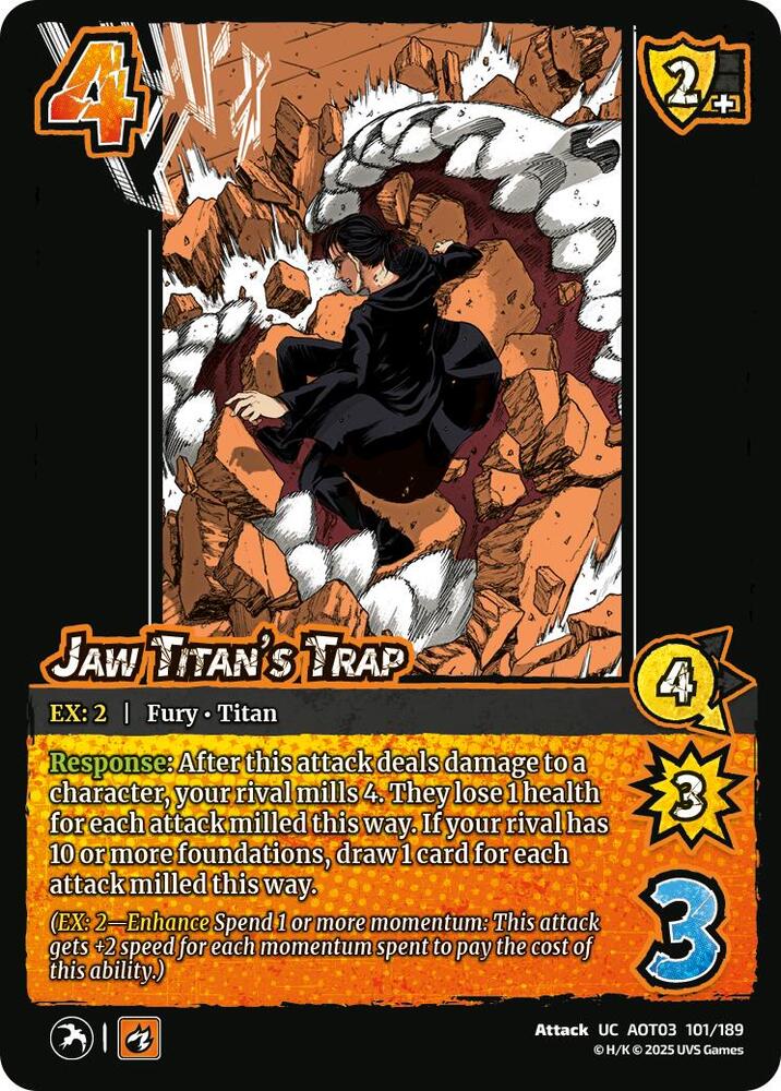 Jaw Titan's Trap - Attack on Titan: Apocalypse - UniVersus - TCGplayer.com