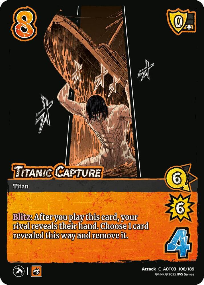 Titanic Capture - Attack on Titan: Apocalypse - UniVersus - TCGplayer.com