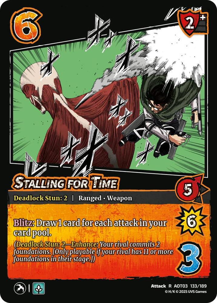 Stalling for Time - Attack on Titan: Apocalypse - UniVersus - TCGplayer.com
