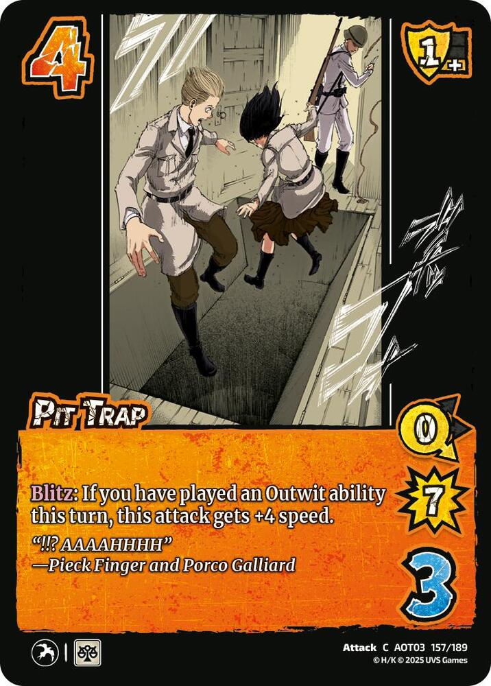 Pit Trap - Attack on Titan: Apocalypse - UniVersus - TCGplayer.com