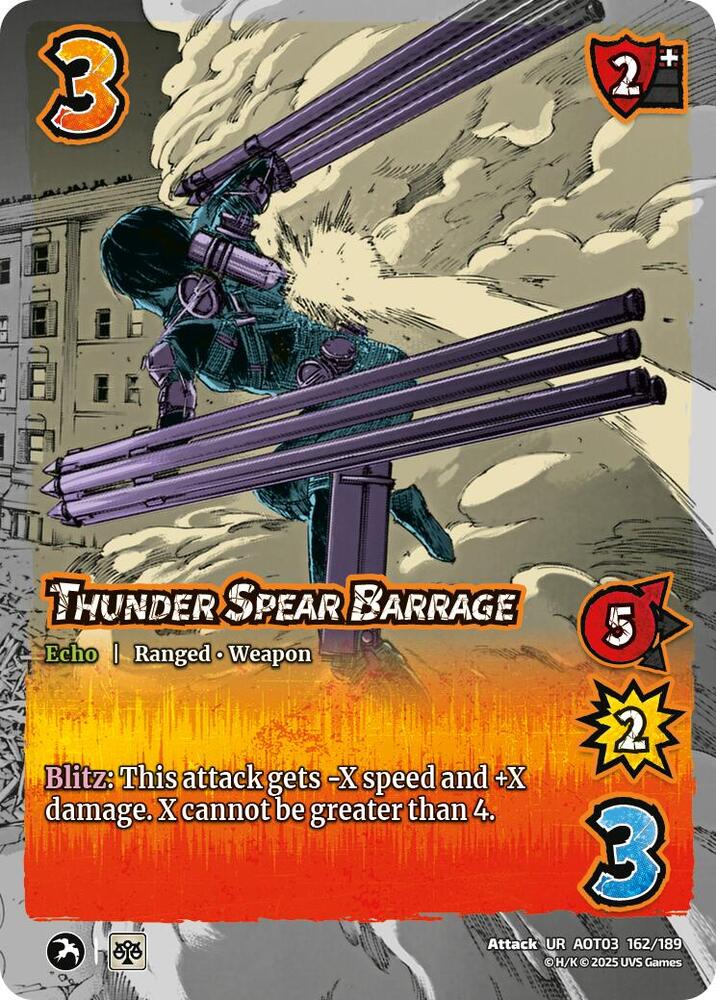 Thunder Spear Barrage - Attack on Titan: Apocalypse - UniVersus ...