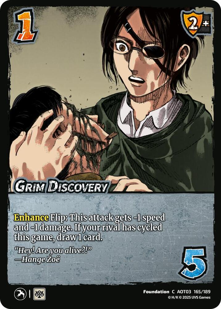 Grim Discovery - Attack on Titan: Apocalypse - UniVersus - TCGplayer.com