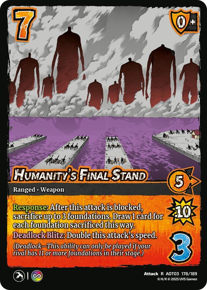 Humanity's Final Stand - Attack on Titan: Apocalypse - UniVersus ...