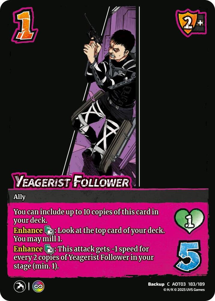 Yeagerist Follower - Attack on Titan: Apocalypse - UniVersus ...