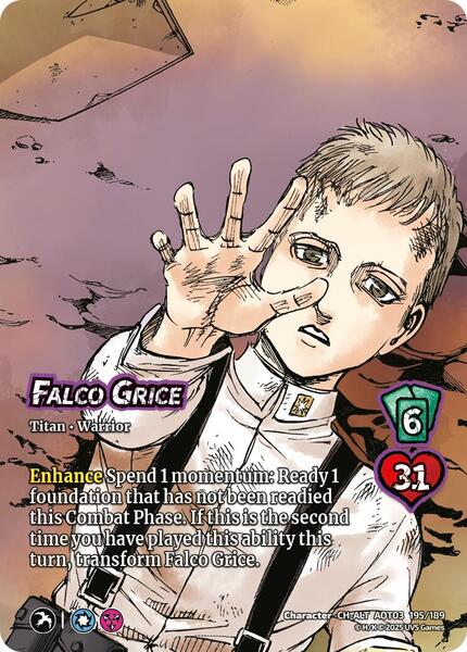 Falco Grice // Jaw Titan, Flying Form (Alternate Art) - Attack on Titan ...