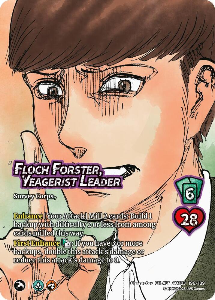 Floch Forster, Yeagerist Leader (Alternate Art) - Attack on Titan ...
