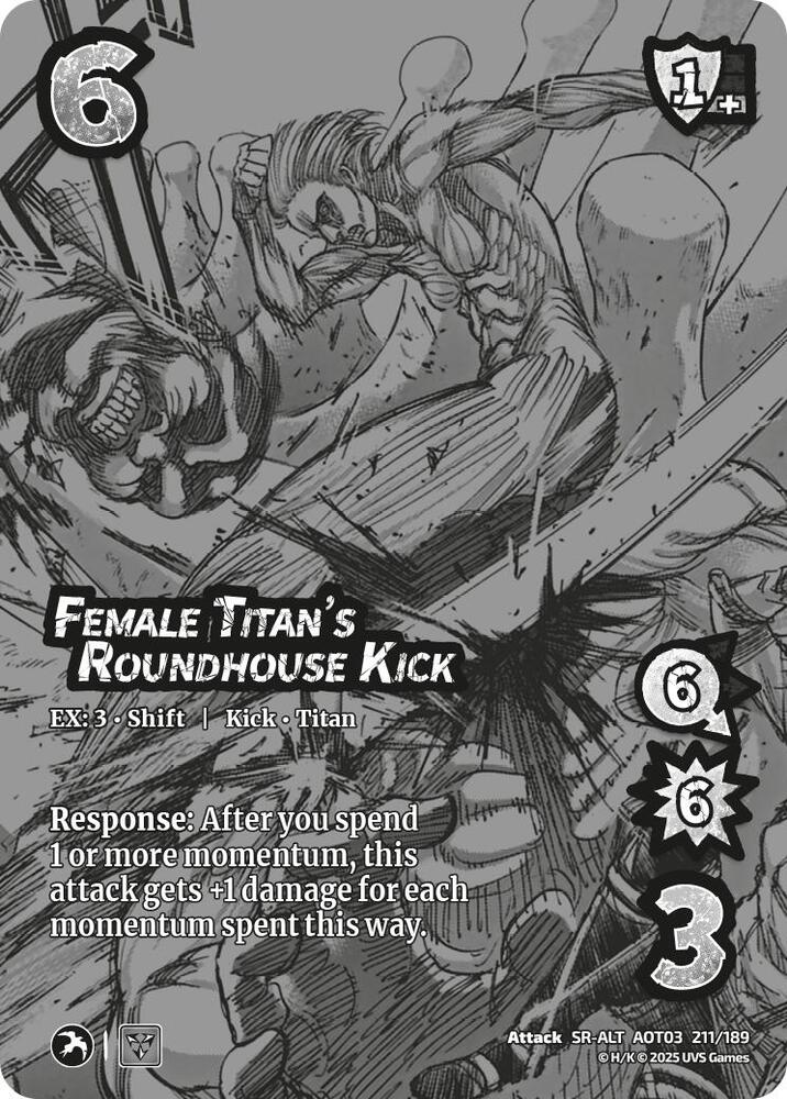 Female Titan's Roundhouse Kick // Annie's Contemplations (Alternate Art ...