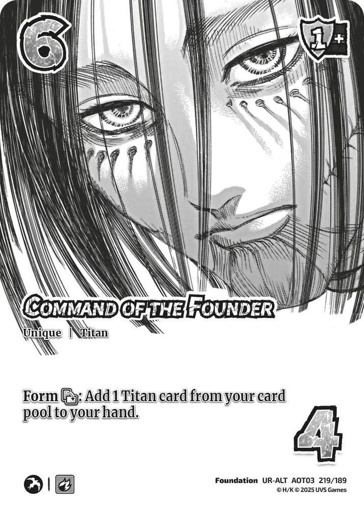 Command of the Founder (Alternate Art) - Attack on Titan: Apocalypse ...