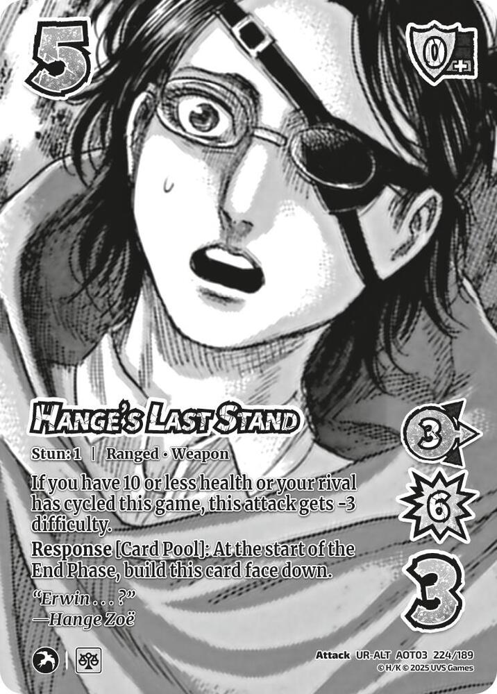 Hange's Last Stand (Alternate Art) - Attack on Titan: Apocalypse ...