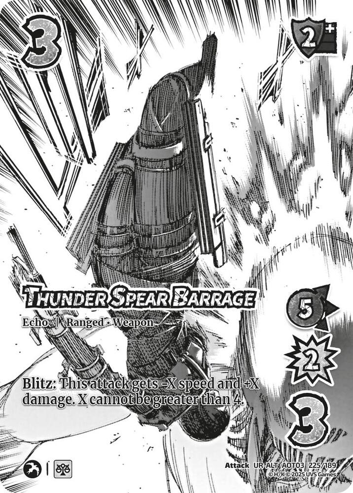 Thunder Spear Barrage (Alternate Art) - Attack on Titan: Apocalypse ...