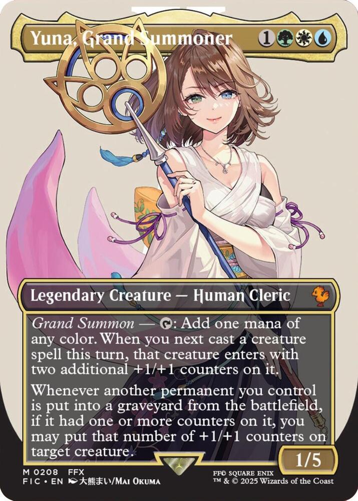 Yuna, Hope of Spira (Borderless) - FINAL FANTASY - Magic: The Gathering - TCGplayer.com