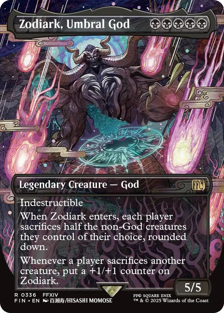 Zodiark, Umbral God (Borderless) - FINAL FANTASY - Magic: The Gathering ...