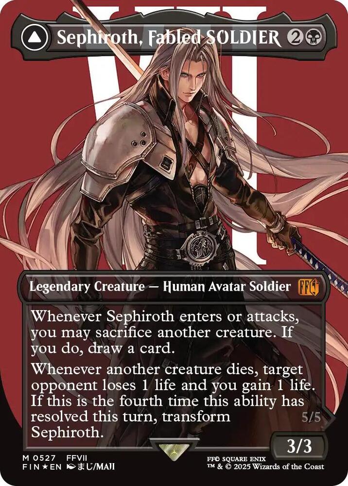 Sephiroth Fabled SOLDIER Borderless Surge Foil FINAL FANTASY