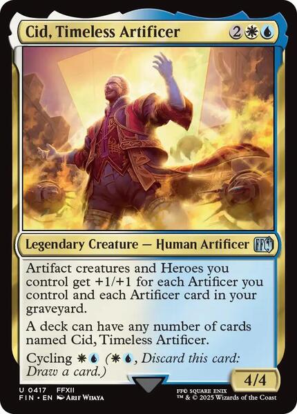 Cid, Timeless Artificer (0417) - FINAL FANTASY - Magic: The Gathering ...