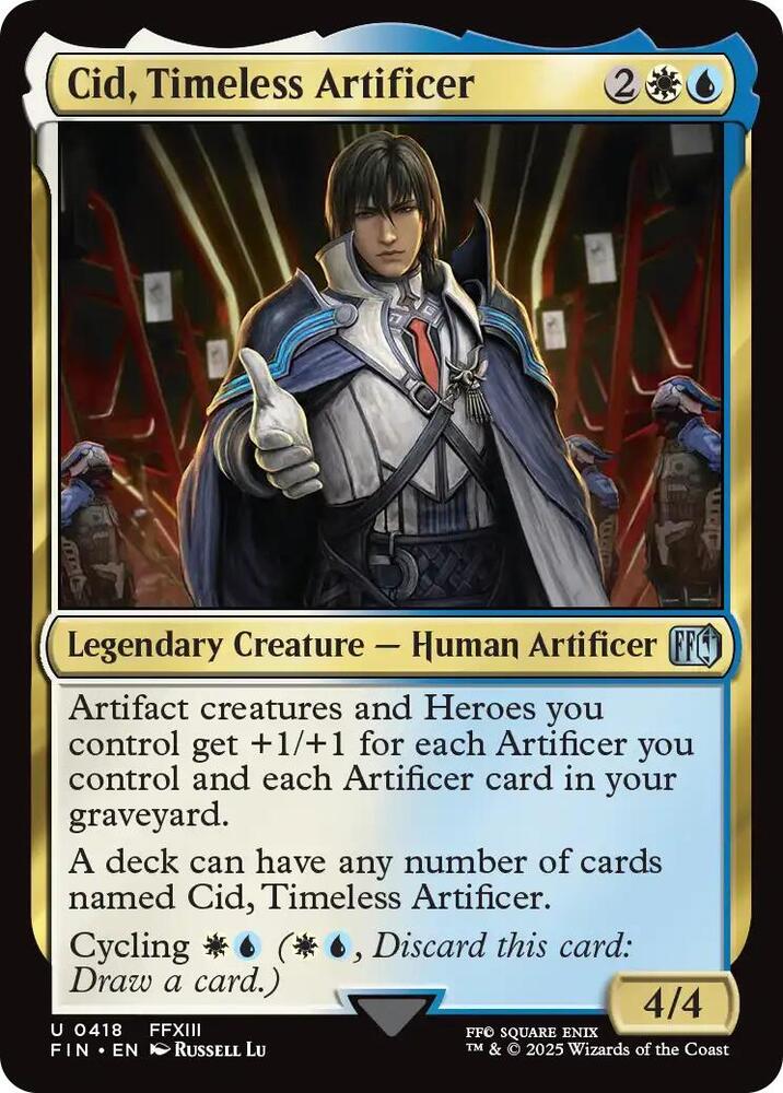 Cid, Timeless Artificer (0418) - FINAL FANTASY - Magic: The Gathering - TCGplayer.com