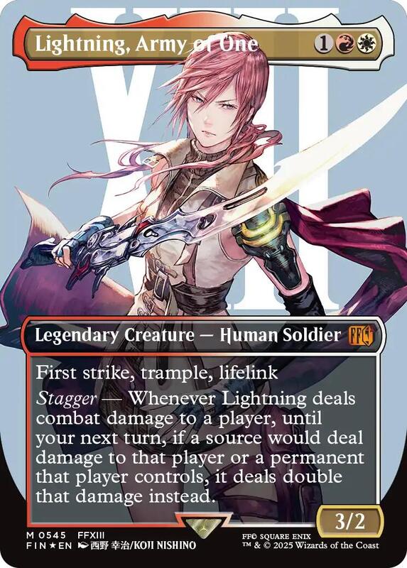 Lightning, Army of One (0545) (Borderless) (Surge Foil) - FINAL FANTASY ...