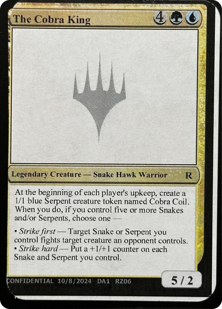 The Cobra King - Un-Known Event Playtest Cards - Magic: The Gathering ...