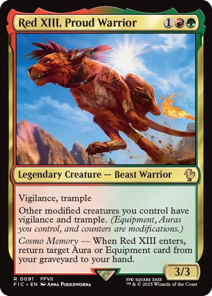 Red XIII, Proud Warrior - Commander: FINAL FANTASY - Magic: The Gathering - TCGplayer.com