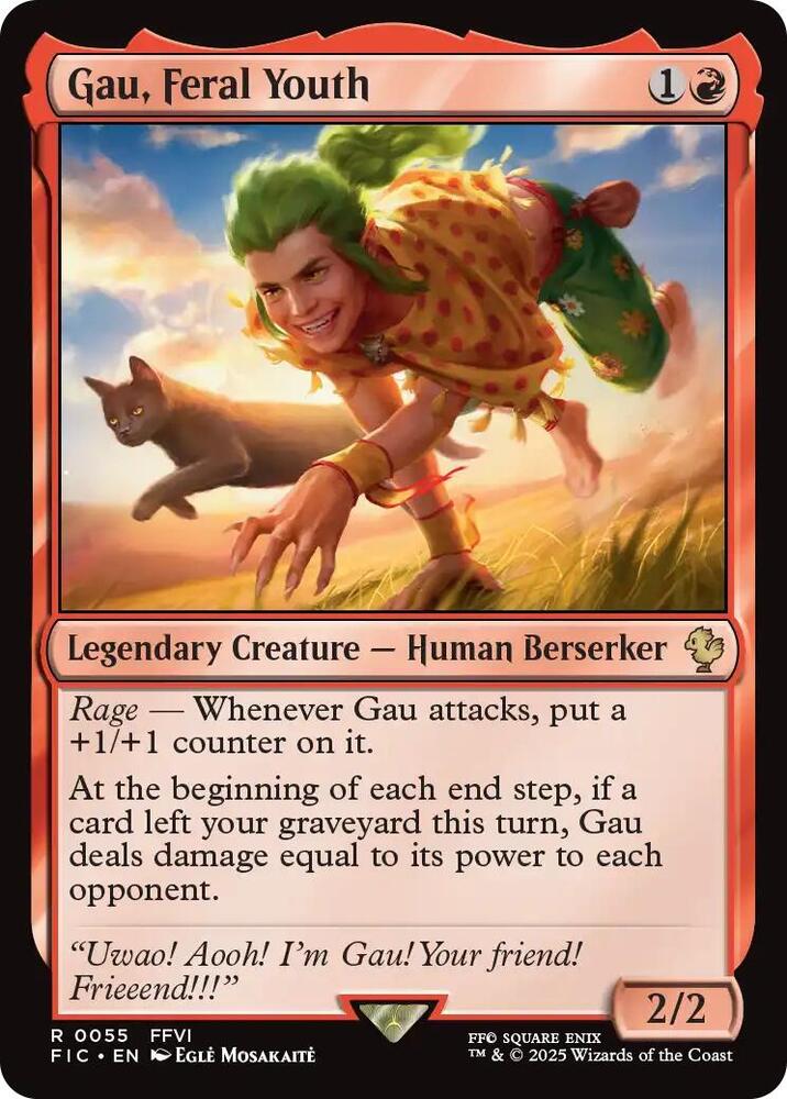 Gau, Feral Youth - Commander: FINAL FANTASY - Magic: The Gathering ...