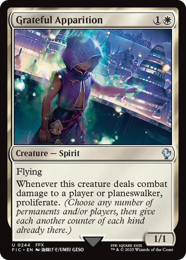 Grateful Apparition - Commander: FINAL FANTASY - Magic: The Gathering ...