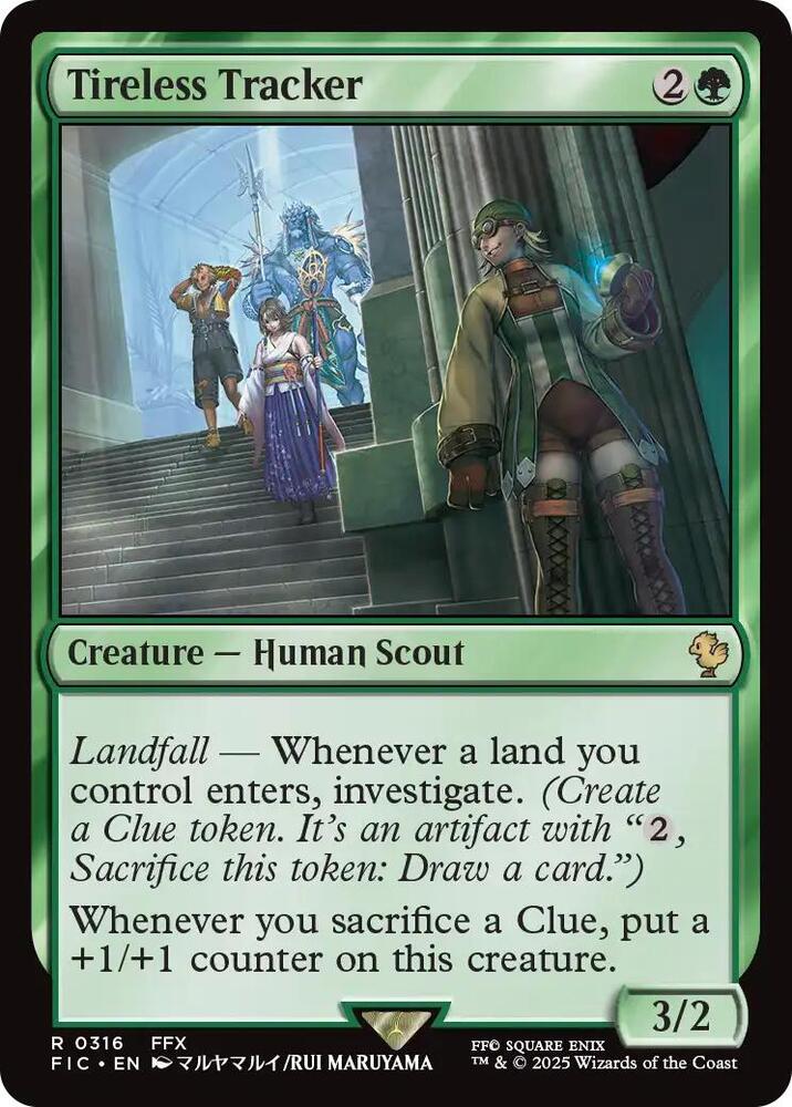 Tireless Tracker - Commander: FINAL FANTASY - Magic: The Gathering ...