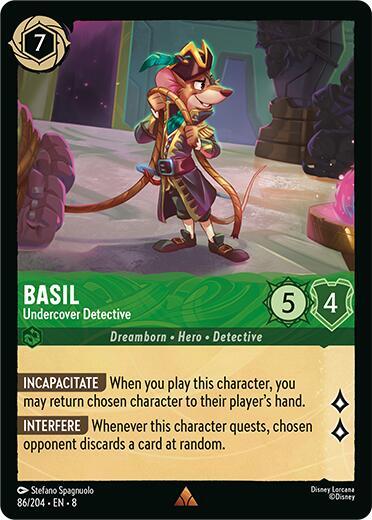 Basil - Undercover Detective - Reign of Jafar - Disney Lorcana ...