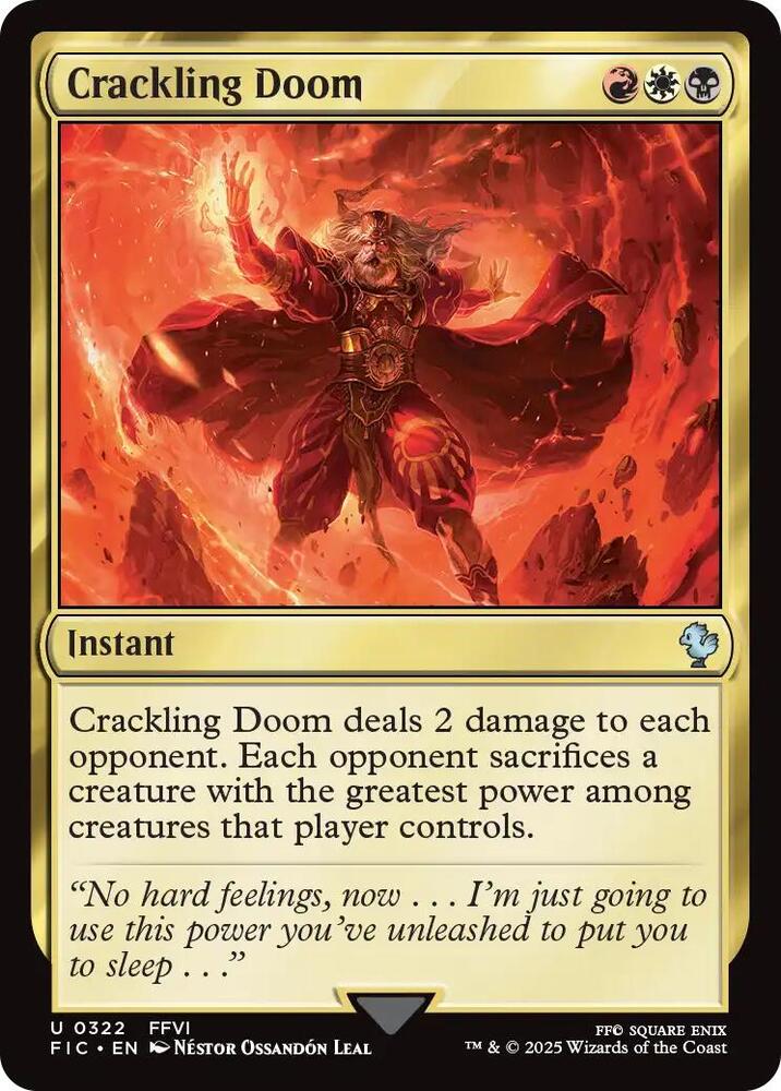 Crackling Doom - Commander: FINAL FANTASY - Magic: The Gathering ...