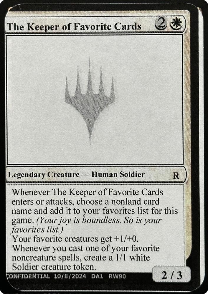 The Keeper of Favorite Cards - Un-Known Event Playtest Cards - Magic ...