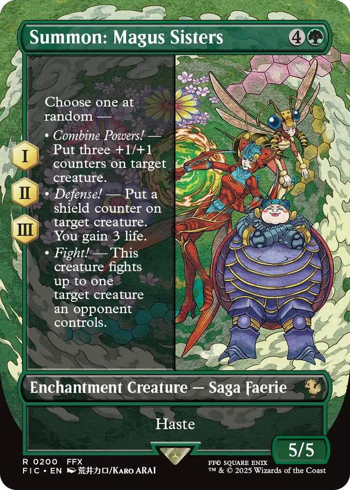 Summon: Magus Sisters (Borderless) - Commander: FINAL FANTASY - Magic ...