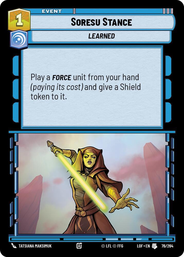 Soresu Stance - Legends of the Force - Star Wars: Unlimited - TCGplayer.com