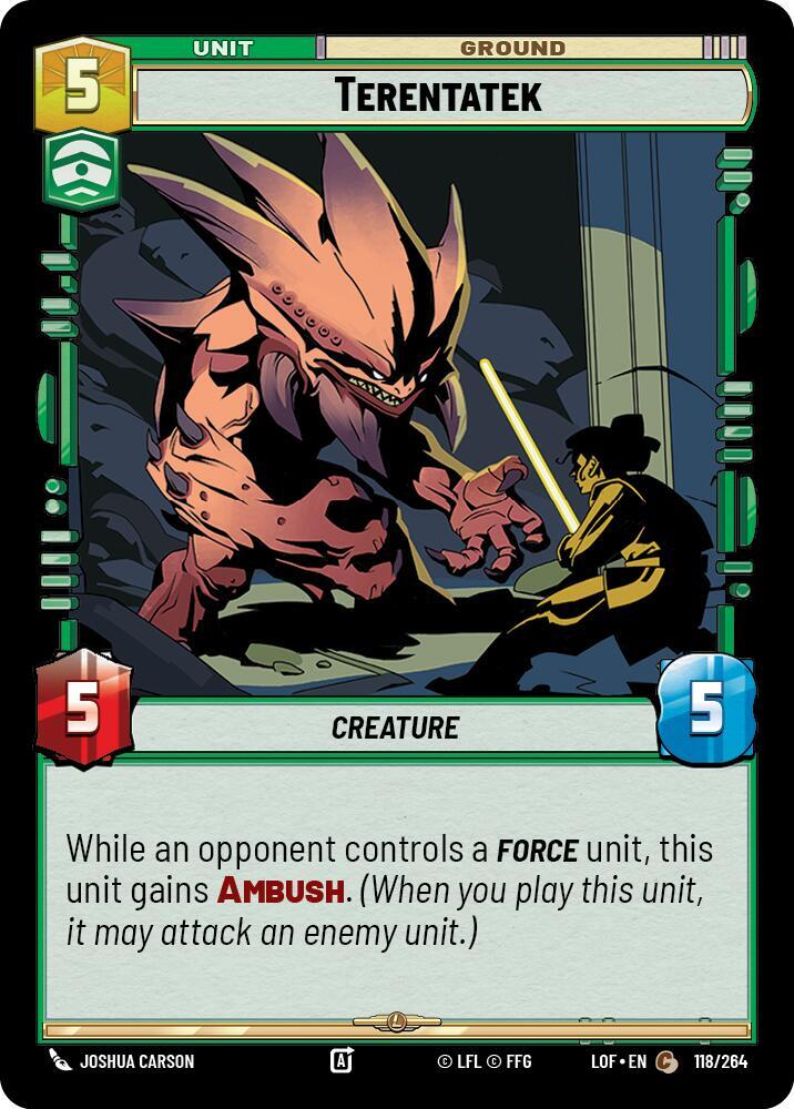 Terentatek - Legends of the Force - Star Wars: Unlimited - TCGplayer.com