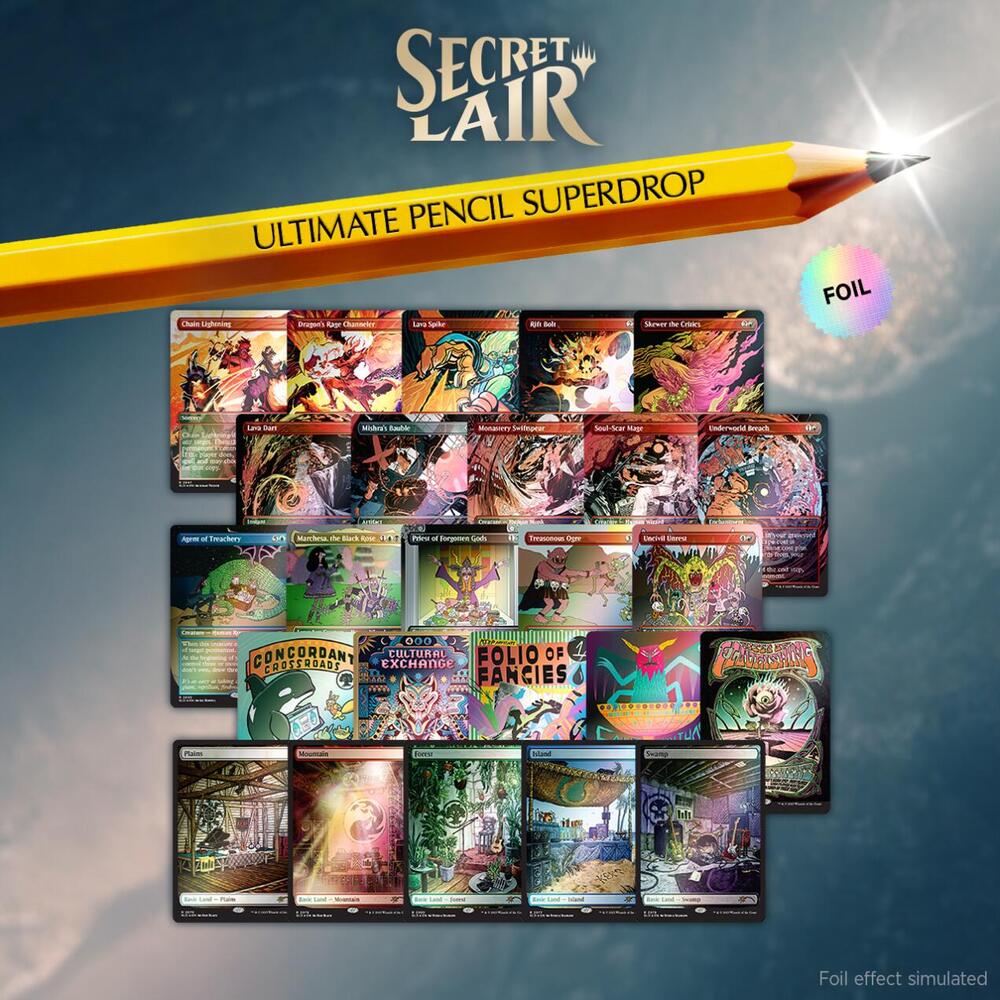 Secret Lair Drop: The Ultimate Pencil - Rainbow Foil Bundle - Secret ...