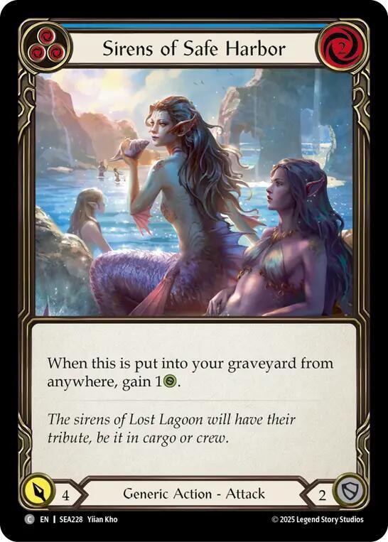 Sirens of Safe Harbor (Blue) - High Seas - Flesh and Blood TCG ...