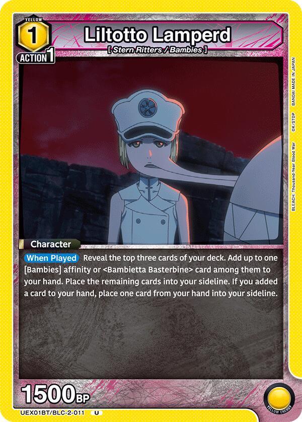 Liltotto Lamperd - UEX01BT: BLEACH: Thousand-Year Blood War Vol.2 ...