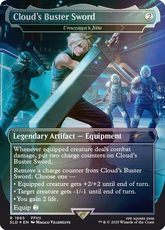 Cloud's Buster Sword - Umezawa's Jitte (Rainbow Foil) - Secret Lair ...
