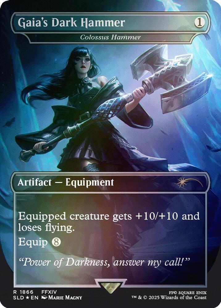 Gaia's Dark Hammer - Colossus Hammer (Rainbow Foil) - Secret Lair Drop ...