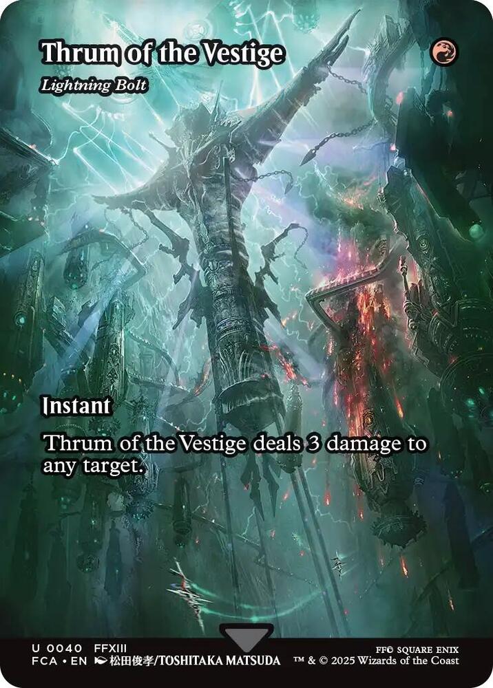 Thrum of the Vestige - Lightning Bolt (Showcase) - FINAL FANTASY: Through the Ages - Magic: The ...