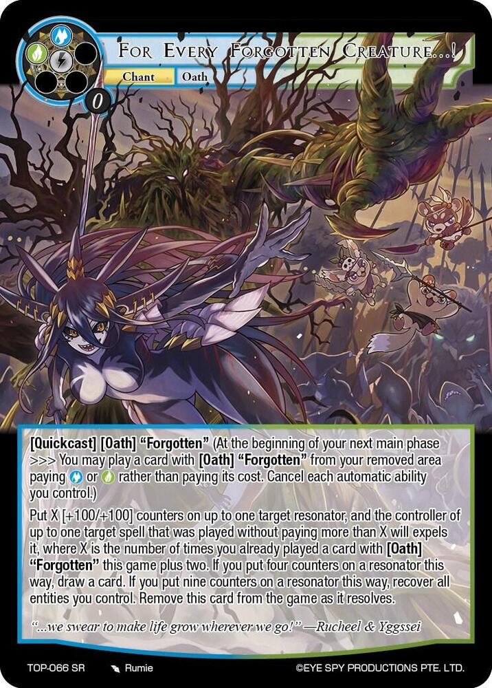 For Every Forgotten Creature…! - Ten Oaths of Protopaterpolis' War ...