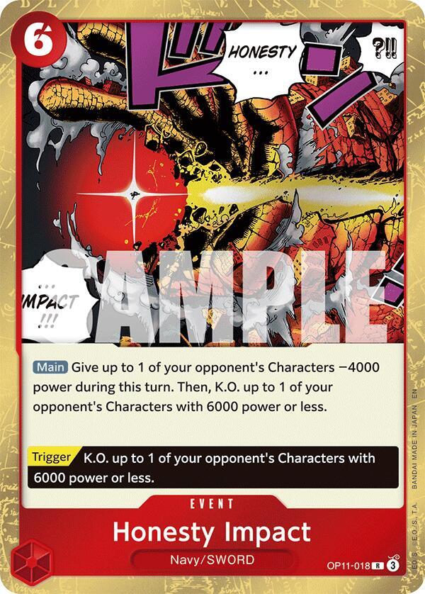 Honesty Impact - A Fist of Divine Speed - One Piece Card Game ...