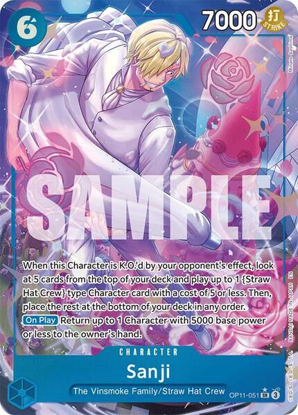 Sanji (Alternate Art) - A Fist of Divine Speed - One Piece Card Game ...