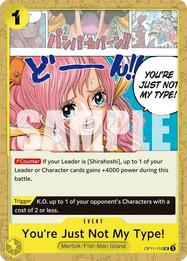 You're Just Not My Type! - A Fist of Divine Speed - One Piece Card Game ...