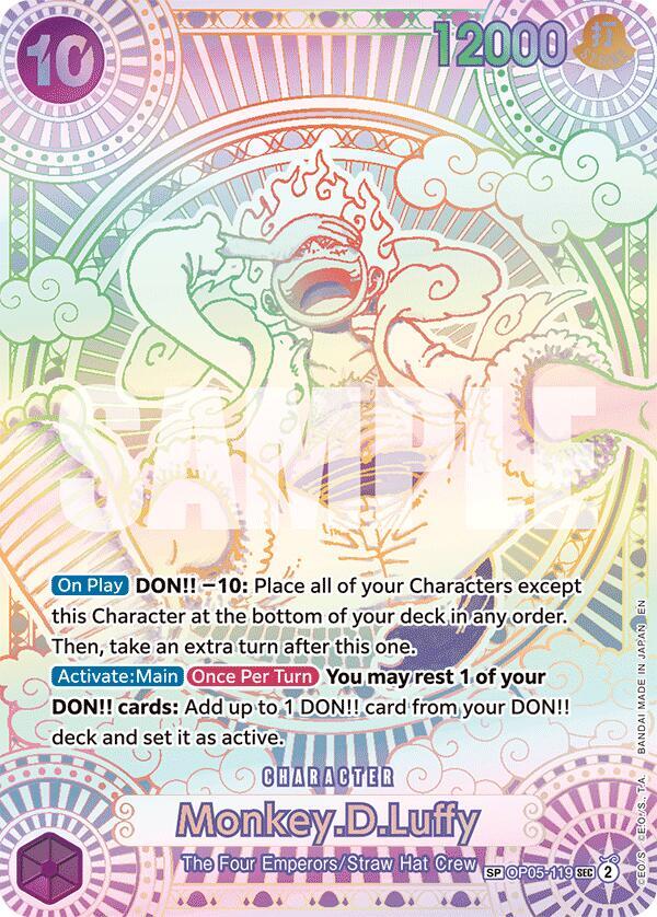 Monkey.D.Luffy (119) (SP) - A Fist of Divine Speed - One Piece Card Game - TCGplayer.com