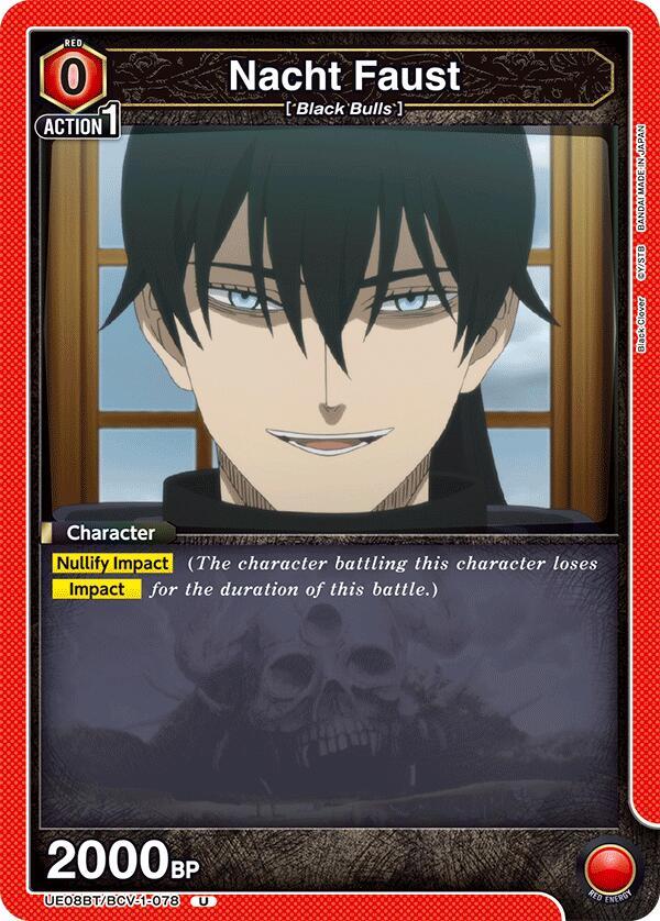Nacht Faust (078) - UE08BT: Black Clover - Union Arena - TCGplayer.com