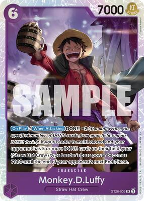 Monkey.D.Luffy (ST26-005) - Starter Deck 26: PURPLE/BLACK Monkey.D.Luffy - One Piece Card Game ...
