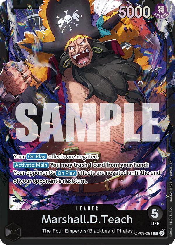 Marshall.D.Teach (OP09-081) - Starter Deck 27: BLACK Marshall.D.Teach - One Piece Card Game ...