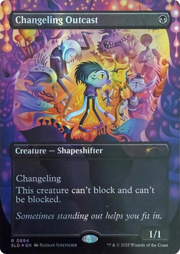 Changeling Outcast (Rainbow Foil) - Secret Lair Drop Series - Magic ...