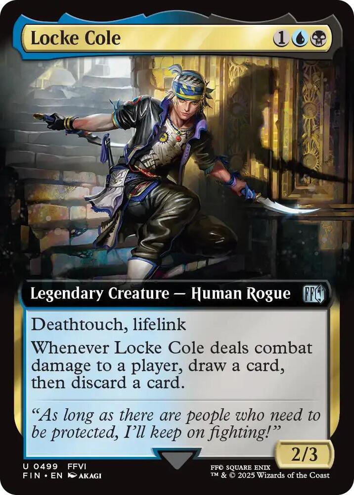 Locke Cole (Extended Art) - FINAL FANTASY - Magic: The Gathering ...