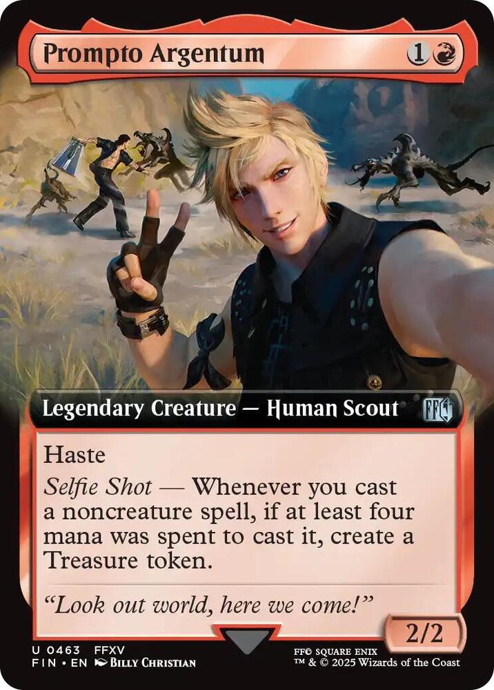 Prompto Argentum (Extended Art) - FINAL FANTASY - Magic: The Gathering ...